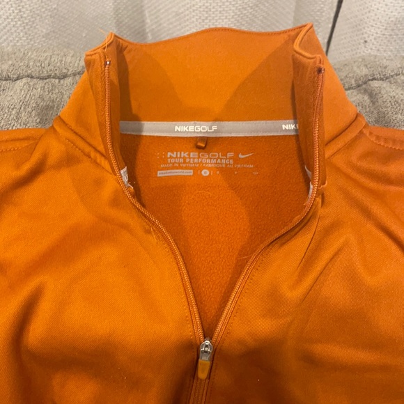 Nike | Tops | Burnt Orange Nike Golf 4 Zip With Pockets | Poshmark